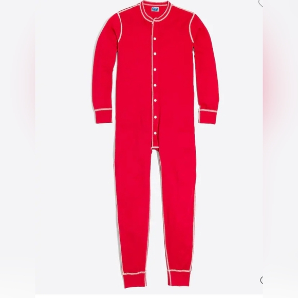 J. Crew | Other | J Crew Union Suit Mens Small One Piece Pajamas Butt ...